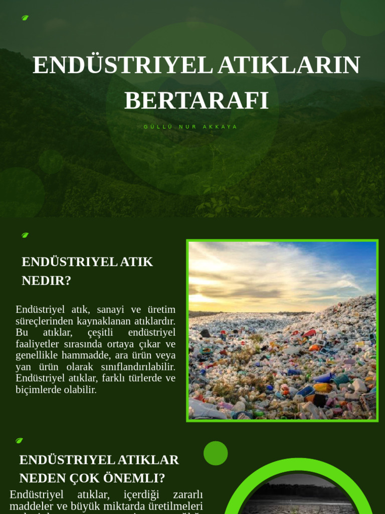 Güllü Nur Akkaya-Atik Geri̇dönüşüm Sunumu | PDF