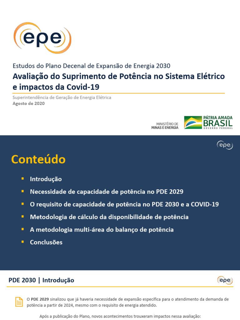 Impactos da COVID-19 no Suprimento Elétrico | PDF | Hidroeletricidade ...