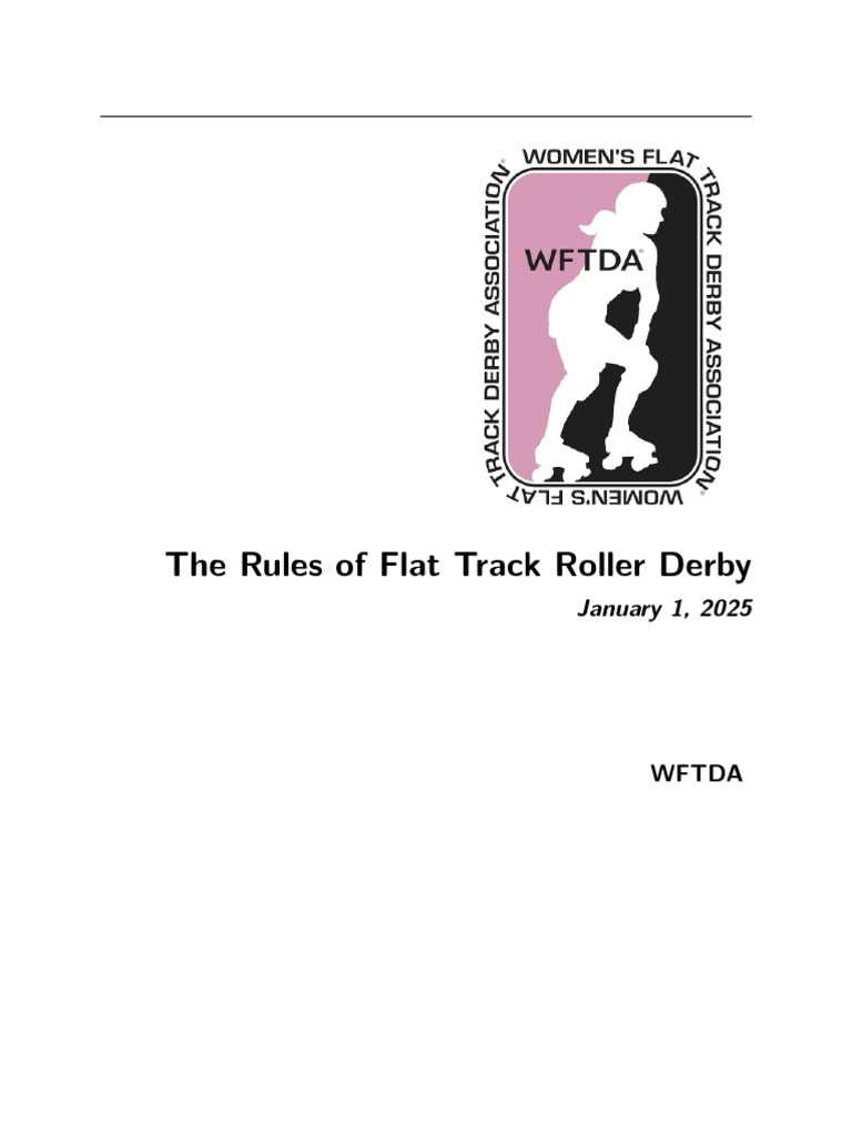 Wftda Rules (1) | PDF | Sports | Team Sports