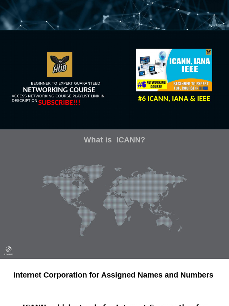 #6 Icann, Ieee, Iana, Eia & Tia | PDF