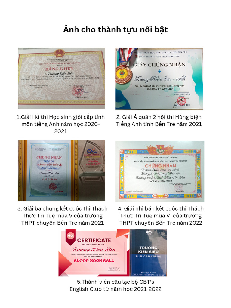 (Truong Kien Sieu) - (11 Anh) - (Anh Thanh Tuu Noi Bat) | PDF