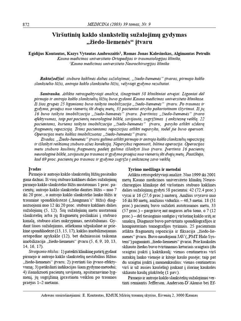 Vir Utini Kaklo Slanksteli Su Alojim Gydymas Iedo-Liemen S" Tvaru | PDF