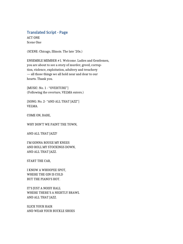 Translated Script Page | PDF