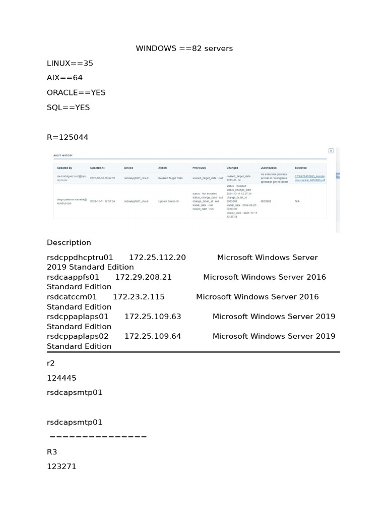 Server Inventory: Windows, Linux, AIX | PDF