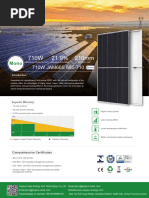 JA Solar Module Datasheet | PDF | Solar Panel | Electric Power
