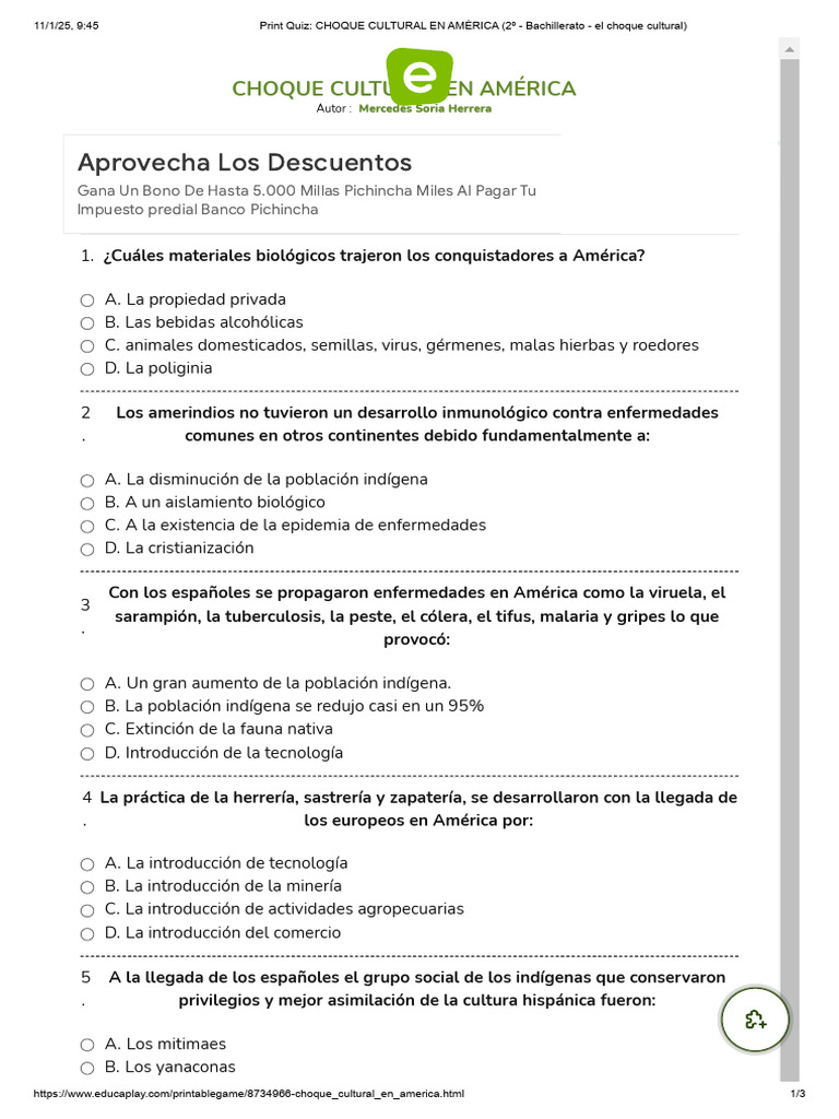 Choque Cultural en América: Impacto y Cambios | PDF