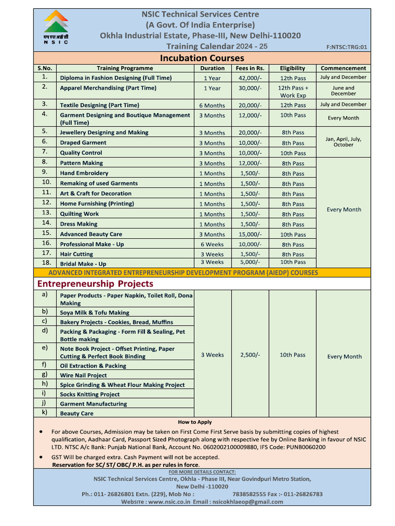 Incubator Training Calendar 04072024 | PDF