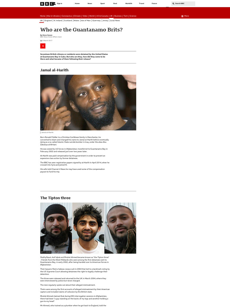 Guantanamo Detainees: The British Story | PDF | Guantanamo Bay ...