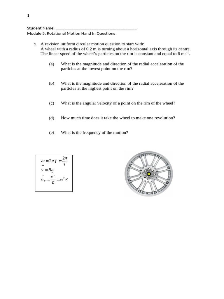 Physics Student Problem Set | PDF
