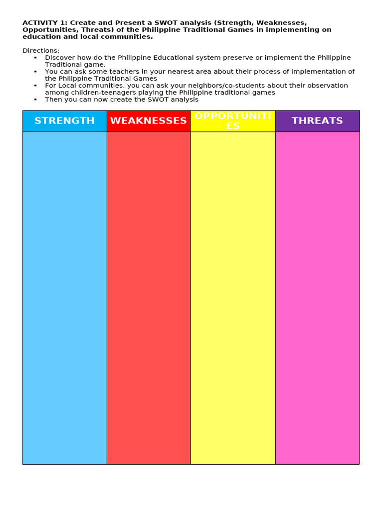 BPED 219 ACTIVITY 1 and ACTIVITY 2 | PDF