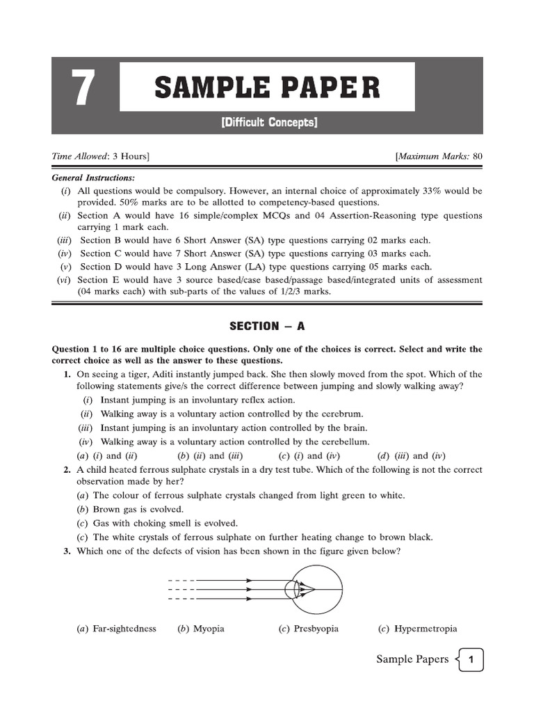 Cbse Cl10 Ead Science to Get Three More Difficult Papers | PDF