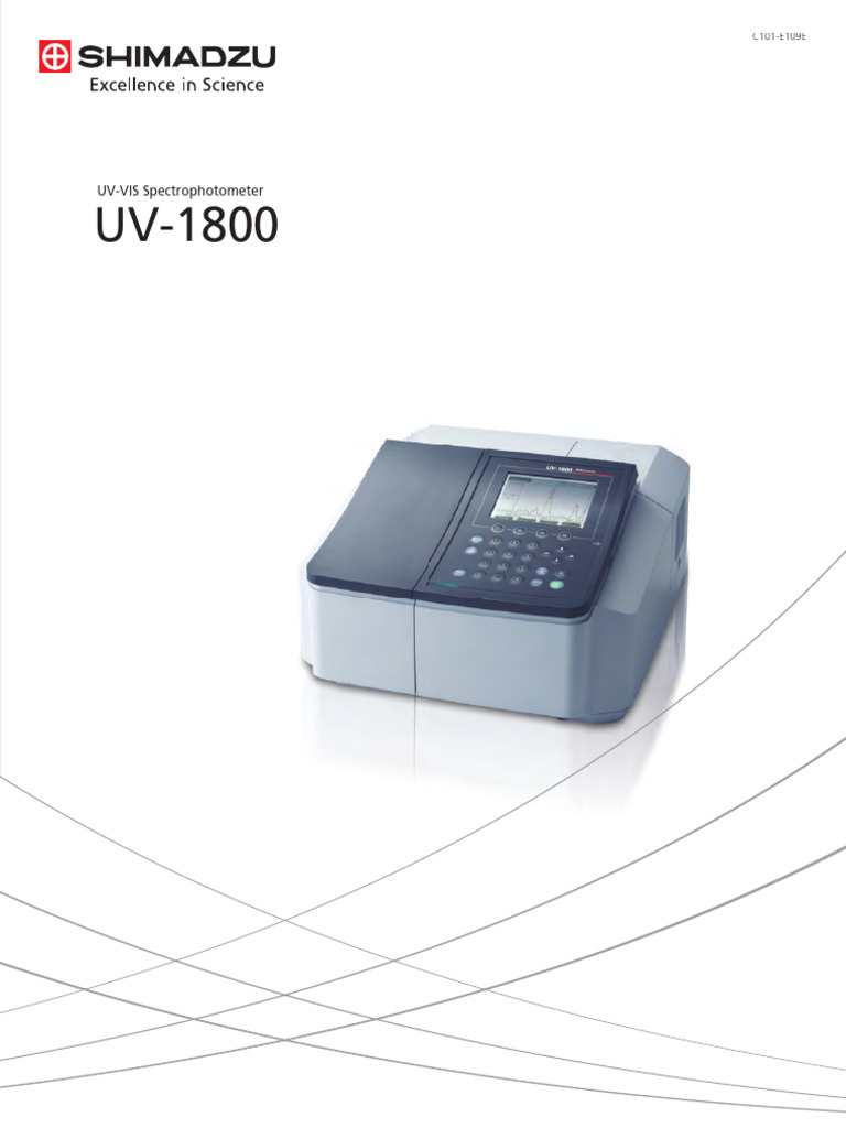 Shimadzu UV-1800 Spectrophotometer - Product Brochure | PDF | Ultraviolet–Visible Spectroscopy ...