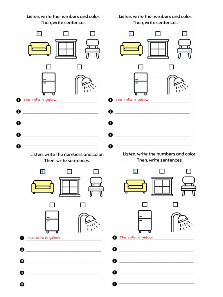 Listen Order and Color | PDF