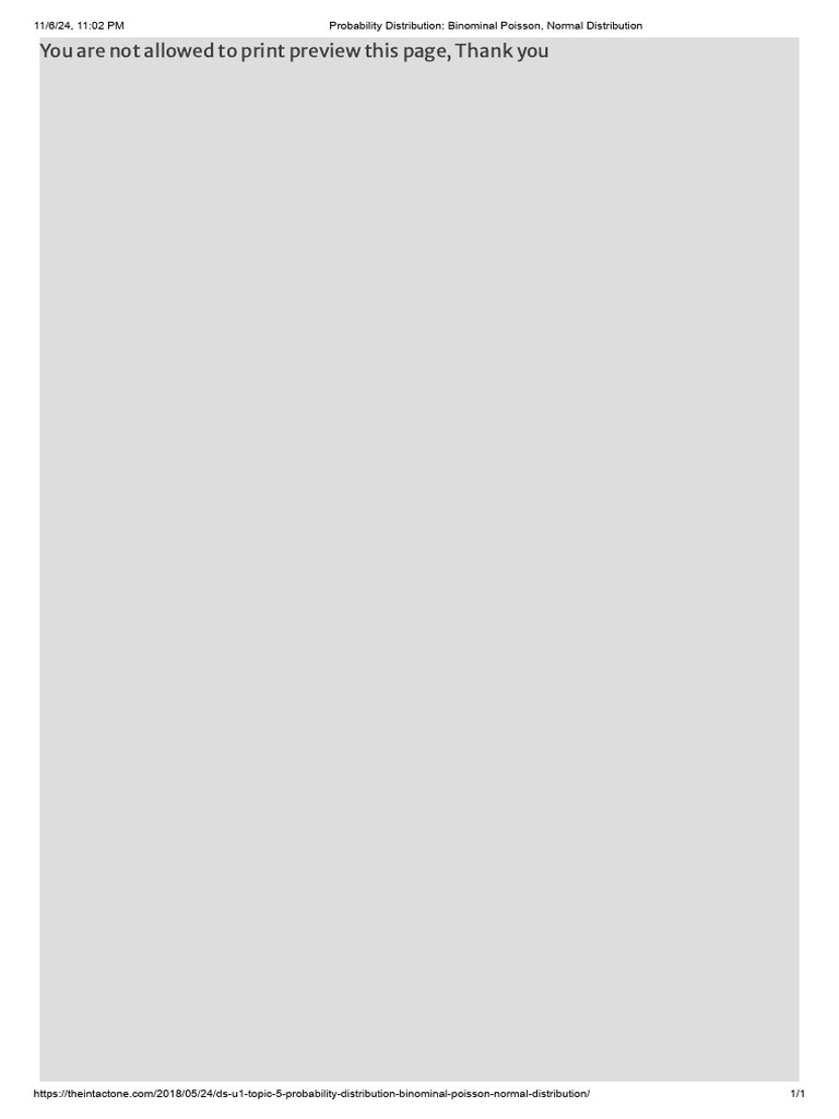 Probability Distributions Guide | PDF