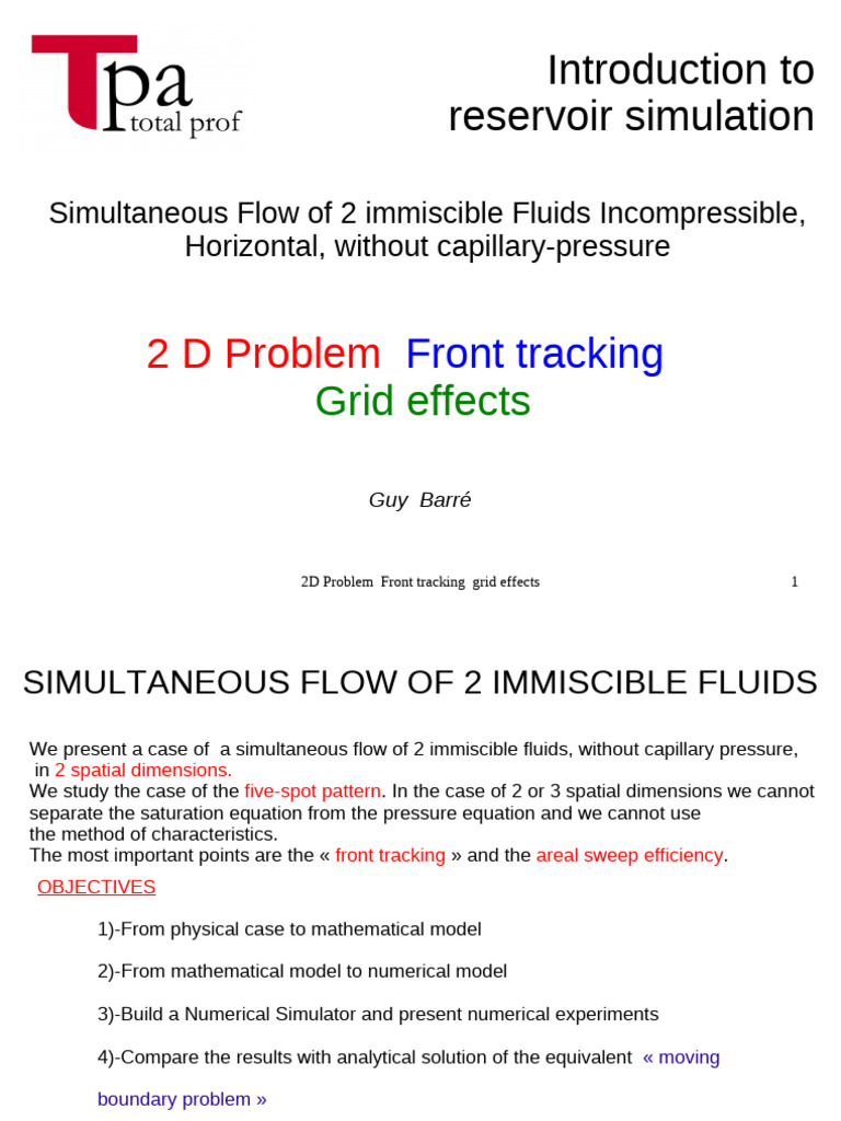 Chap-4 2 D Problem Front Tracking Grid Effects | PDF | Fluid Dynamics ...