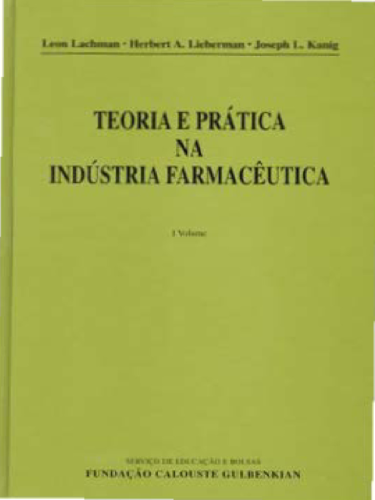 Teoria E Pr tica Na Ind stria Farmac utica PDF