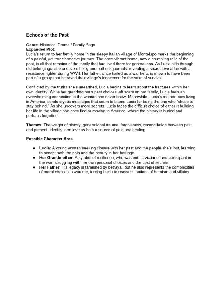 Echoes of The Past | PDF