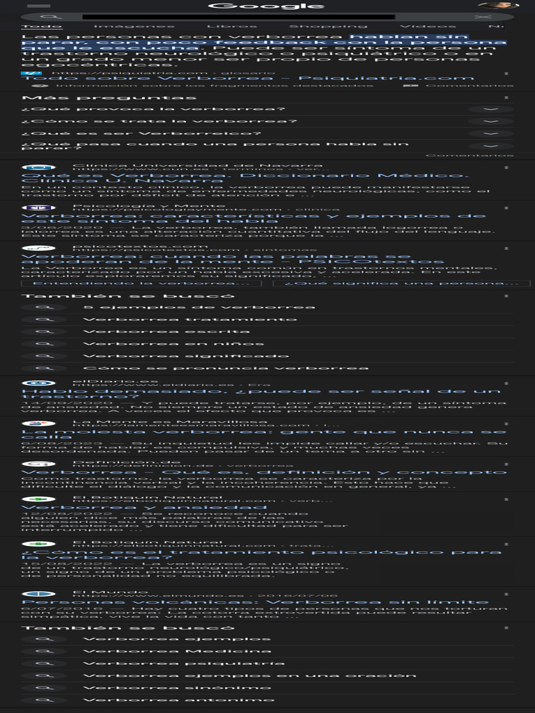 Verborrea: síntomas y tratamiento | PDF | Trastorno mental | Ansiedad