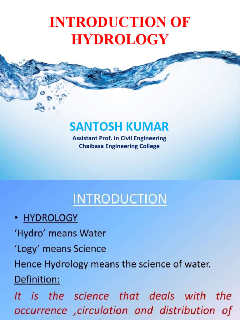 Introduction to Hydrology Concepts | PDF | Evapotranspiration ...