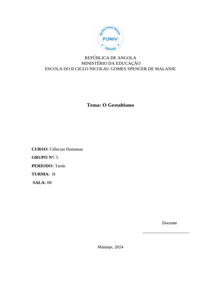 O Gestaltismo nas Ciências Humanas | PDF