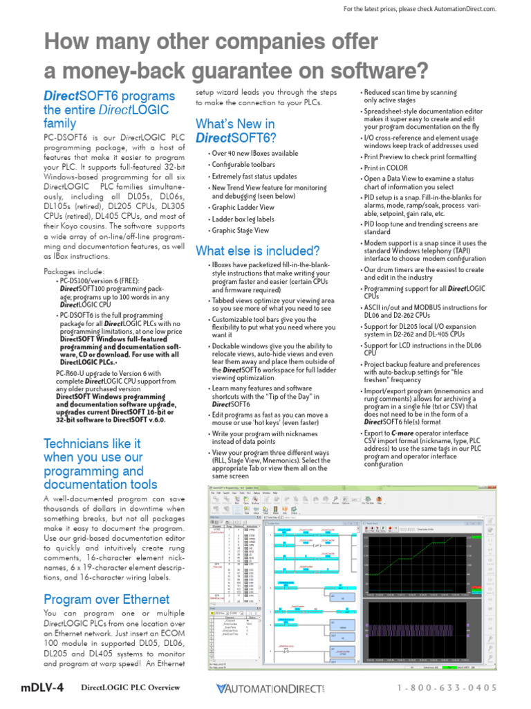 DirectSOFT6: PLC Programming Made Easy | PDF | Programmable Logic ...
