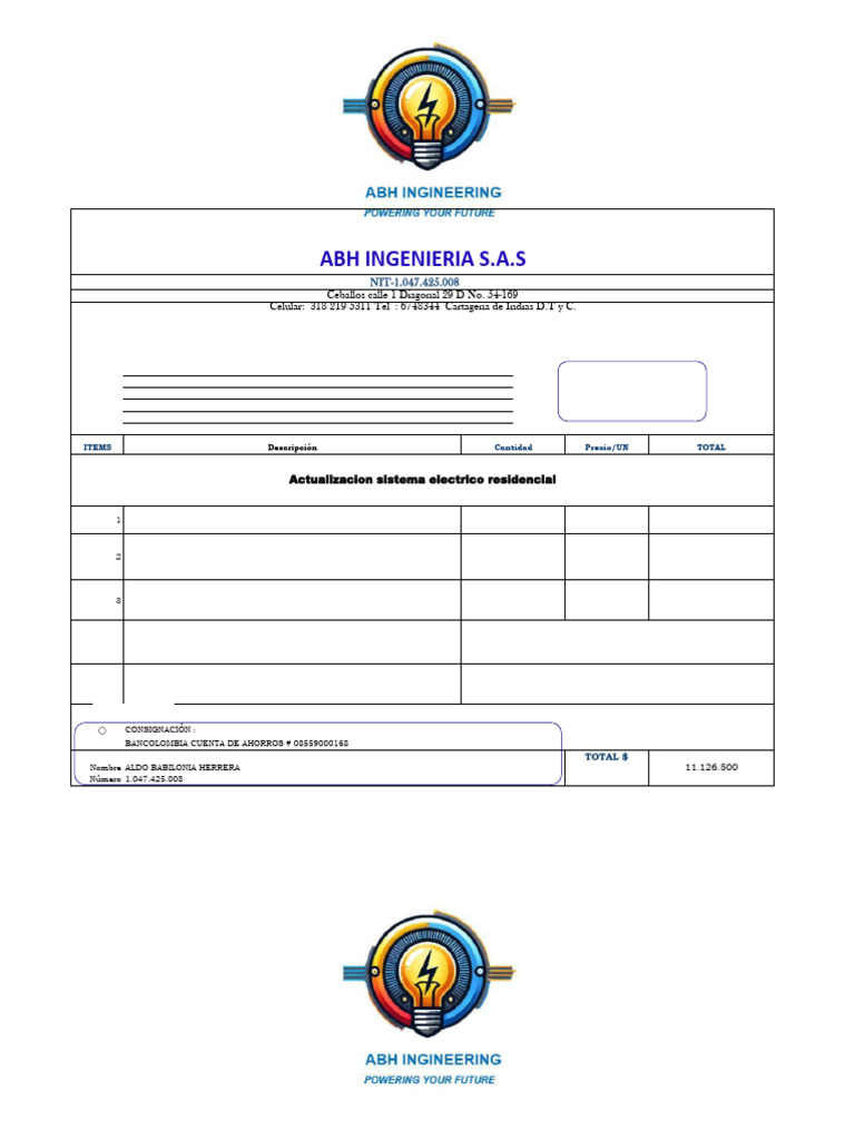 Template Cotizacion | PDF