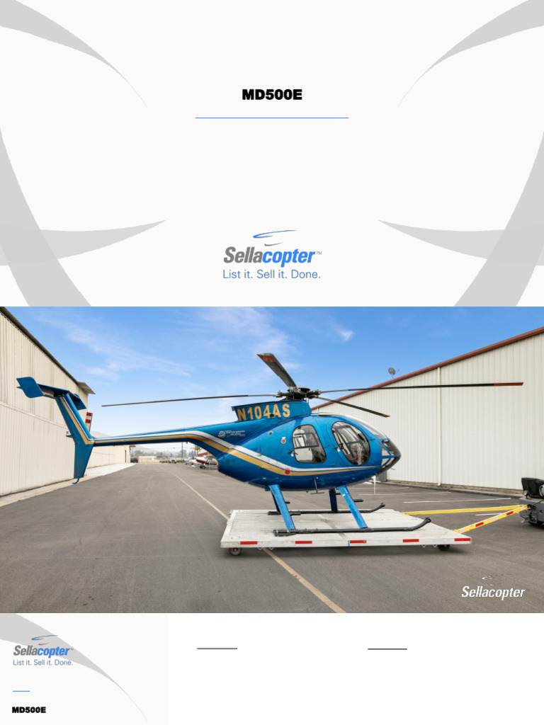 MD500E Helicopter for Sale - N104AS | PDF | Transport | Aircraft