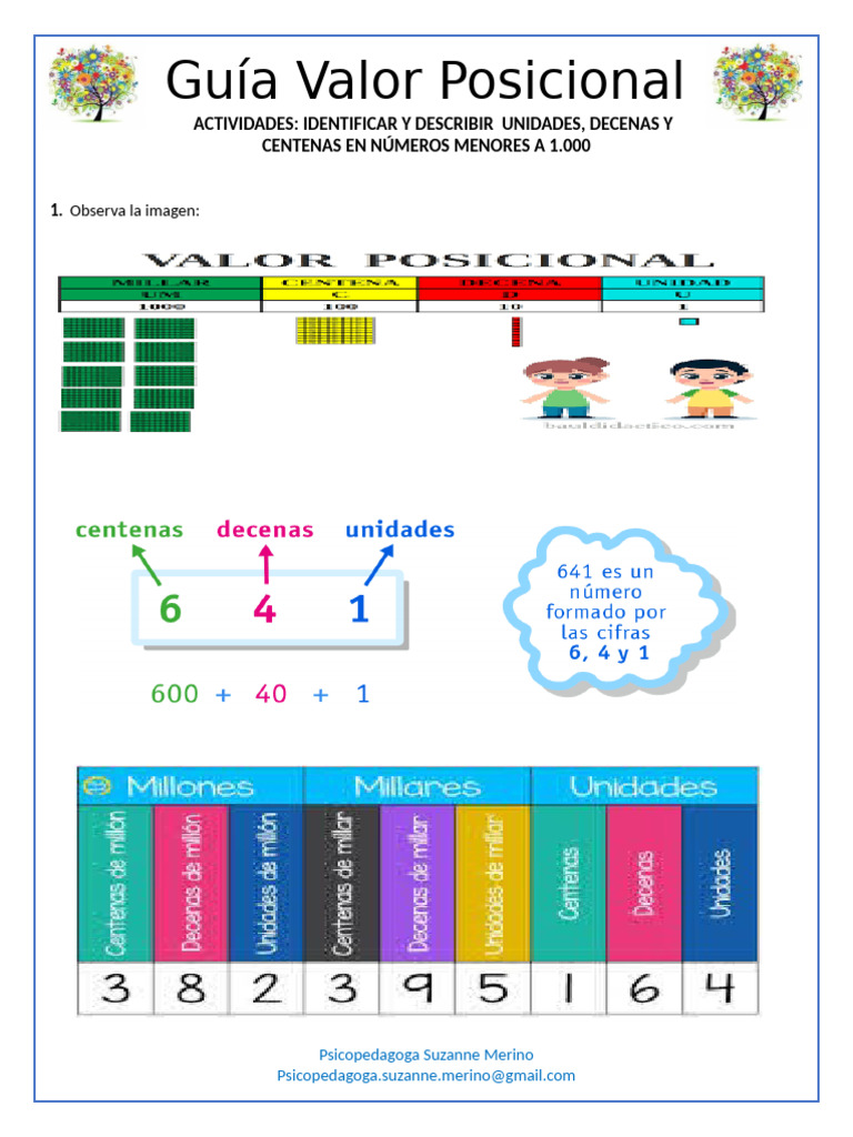 sesión nº2 Valor posicional | PDF | Los símbolos | Convenciones de nombres