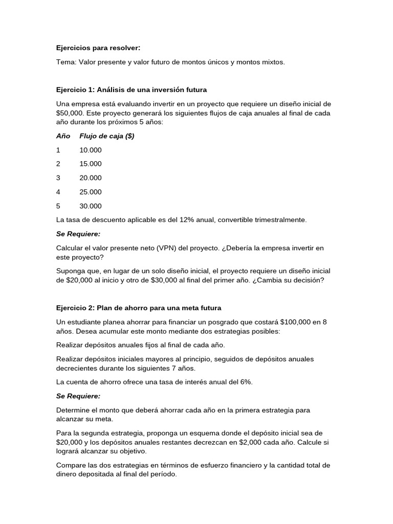 T2_Ejercicios Primera Parte (1) | PDF
