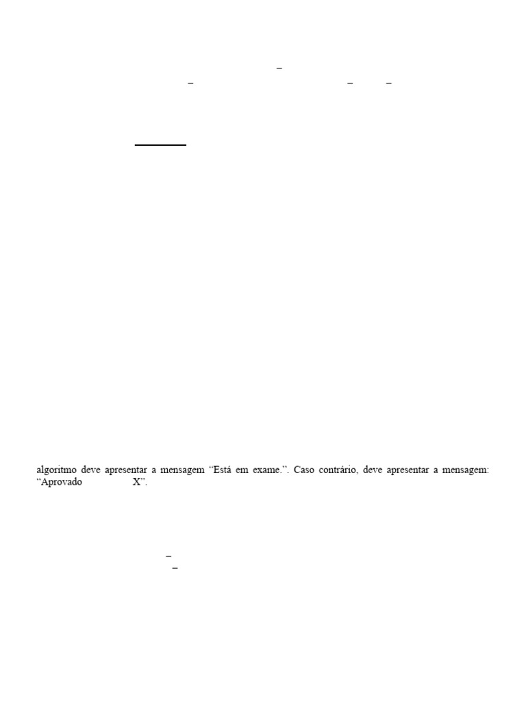 Lista de Exercícios - Estruturas de Controle Sequenciais - AED I - 2024 | PDF | Triângulo | Média