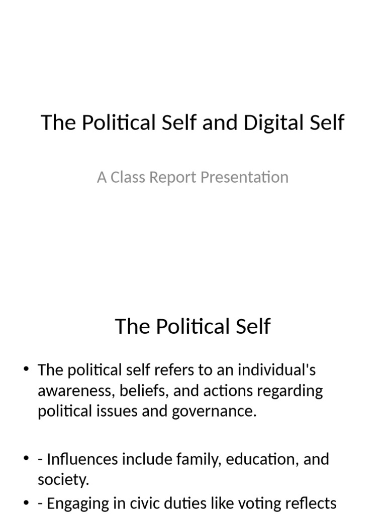 Political and Digital Self Insights | PDF