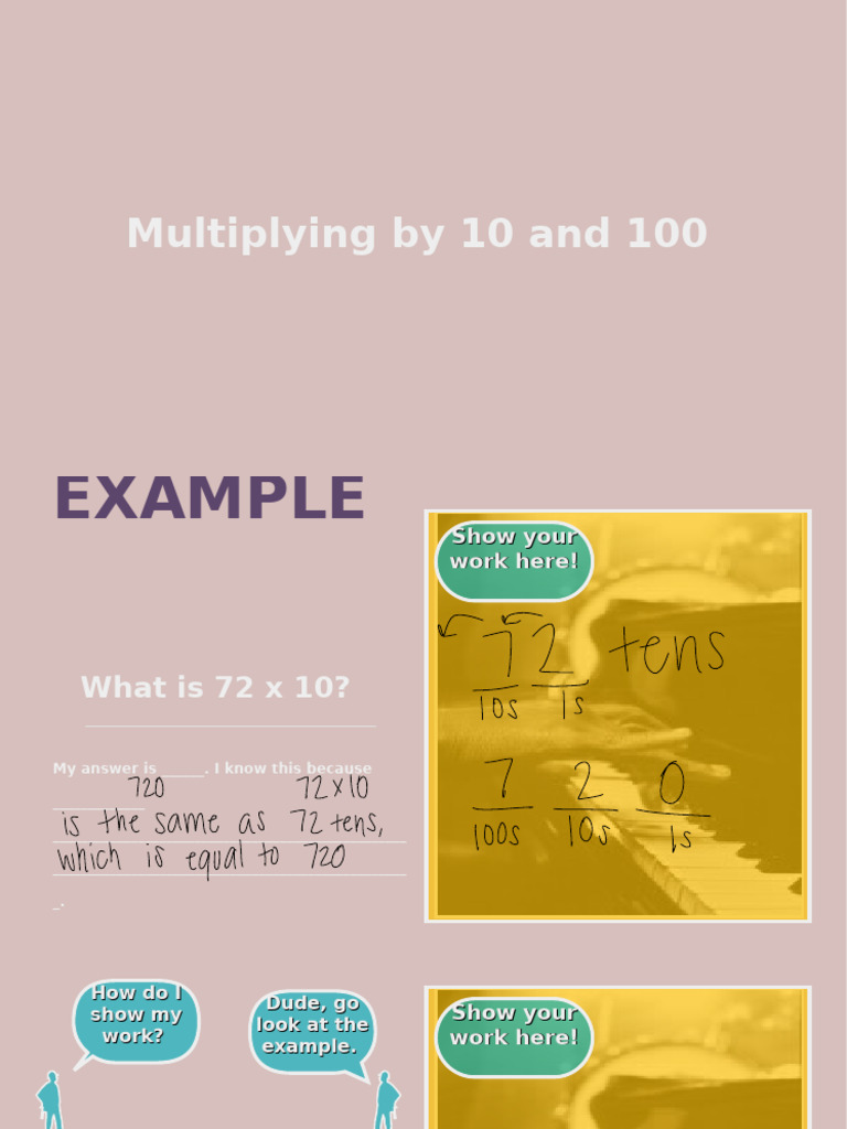 Multiplying Numbers by 10 and 100 | PDF
