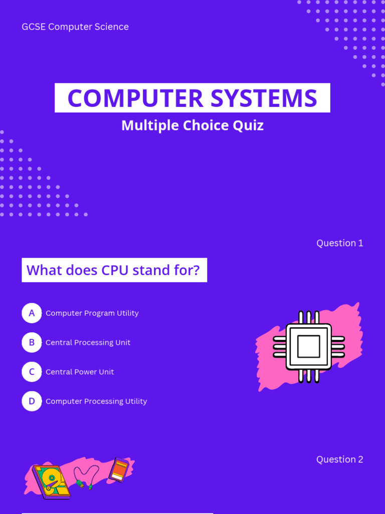 Fun Quiz | PDF | Computer Data Storage | Computer Hardware