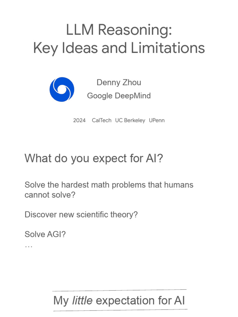 LLM Reasoning 1734956818 | PDF | Artificial Intelligence | Intelligence ...