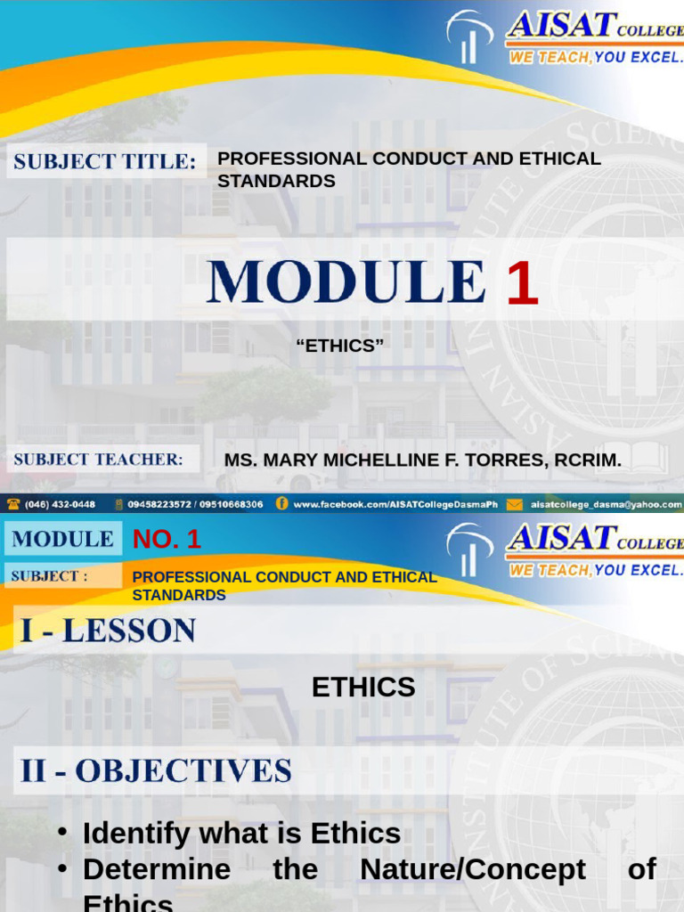 MFT-PCES-MODULE | PDF | Morality | Conscience