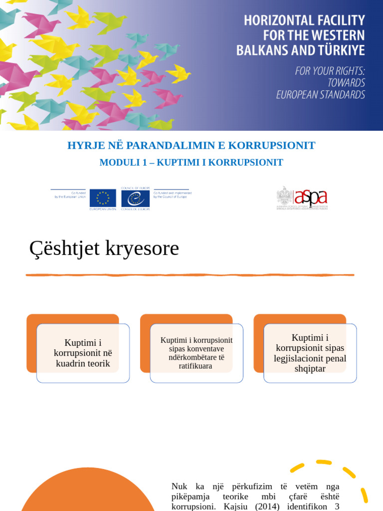Kuadri Ligjor Kombetar Mbi Korrupsionin | PDF