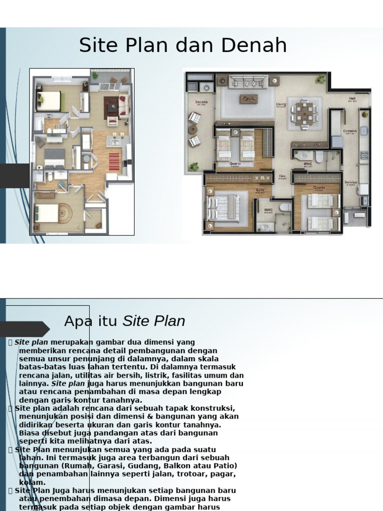 2. Site Plan Dan Denah (Ashadi) | PDF
