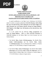 Bombay High Court Calendar 2026 | PDF | Holidays | Observances