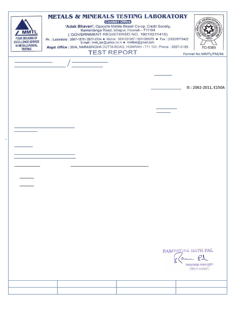 Empty tie rod | PDF | Physical Sciences | Materials