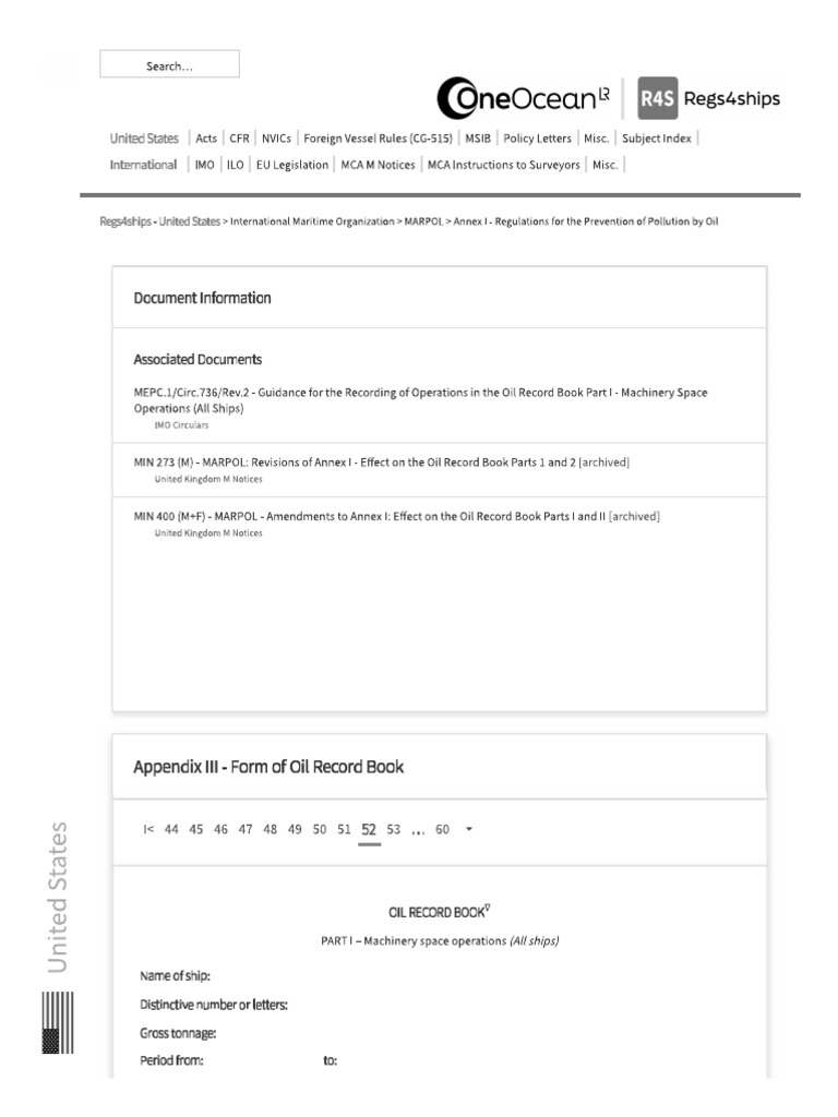 Appendix III Oil Record Book | PDF