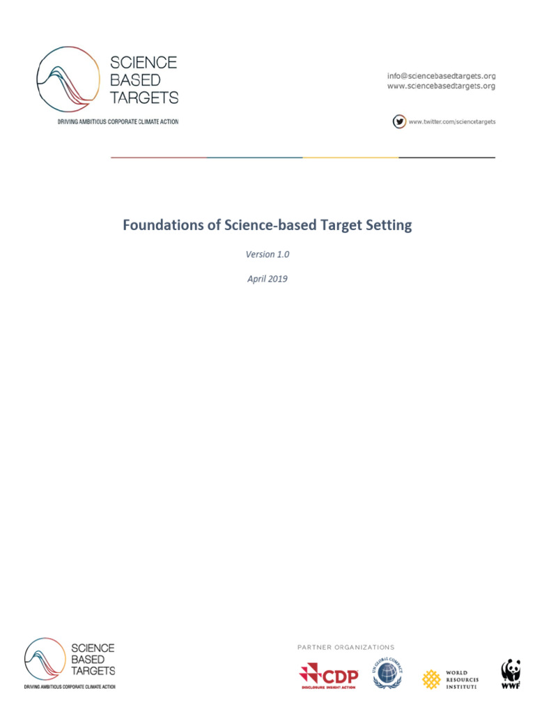 Foundations of SBT Setting | PDF | Greenhouse Gas | Climate Change