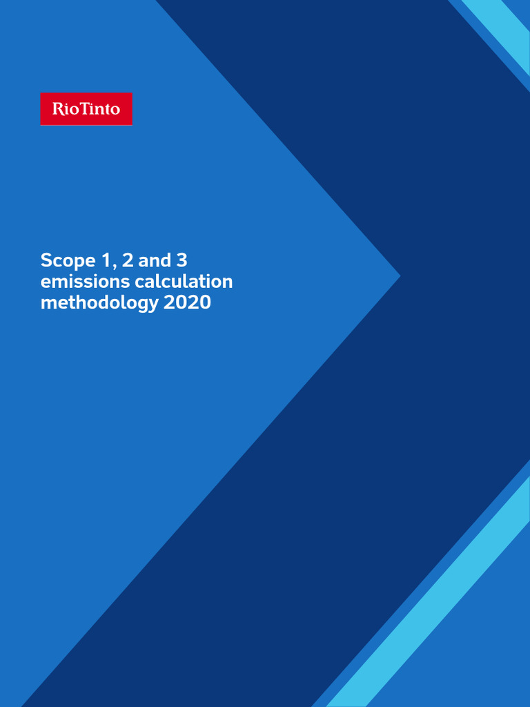 2020 GHG Emissions Calculation Methodology | PDF | Steelmaking