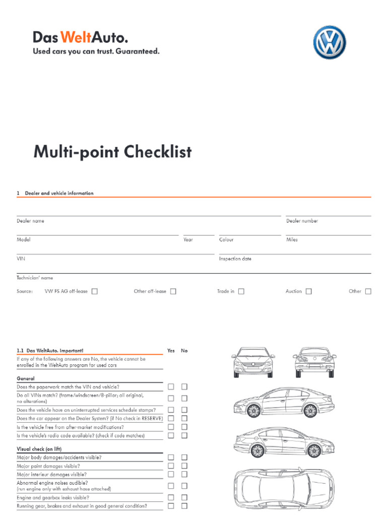 Multi-Point Checklist | PDF