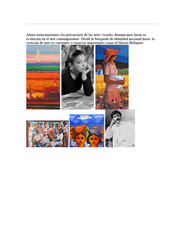 Evolución del Arte Dominicano: Precursores y Contemporáneos | PDF ...