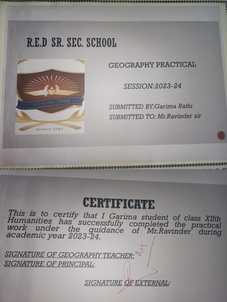 Geography Practical File | PDF