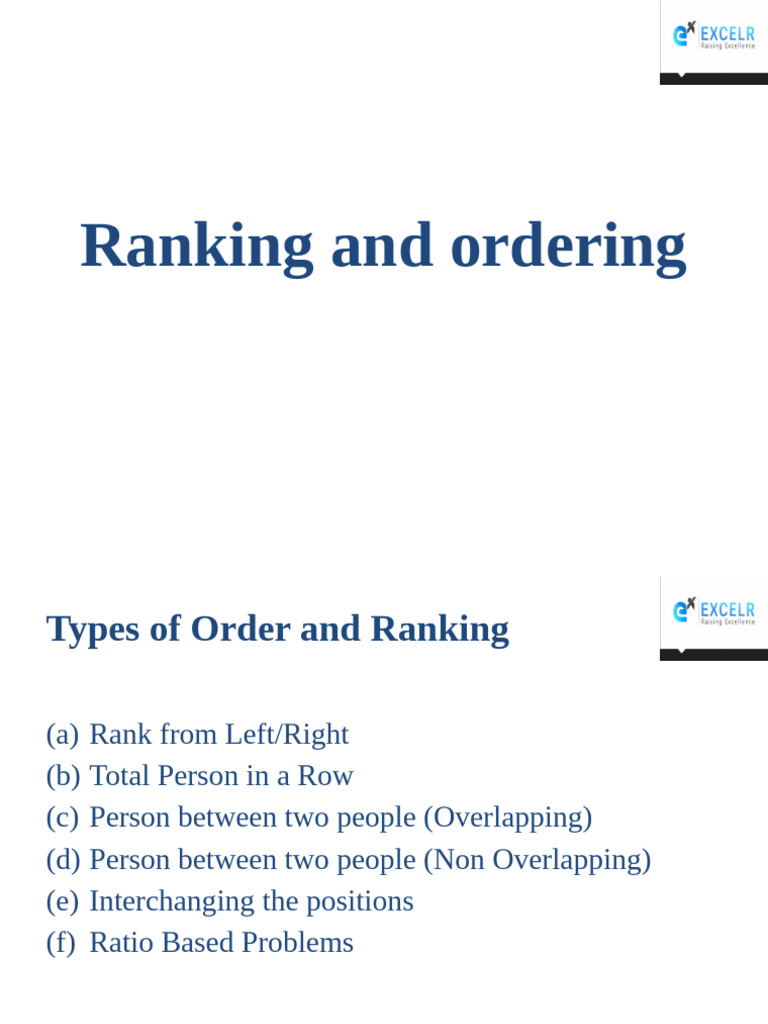 Ranking and Ordering-1 | PDF