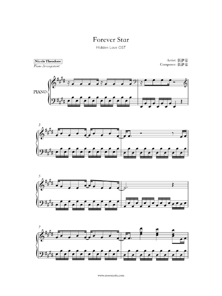 FOREVER STAR MyMusicSheet | PDF