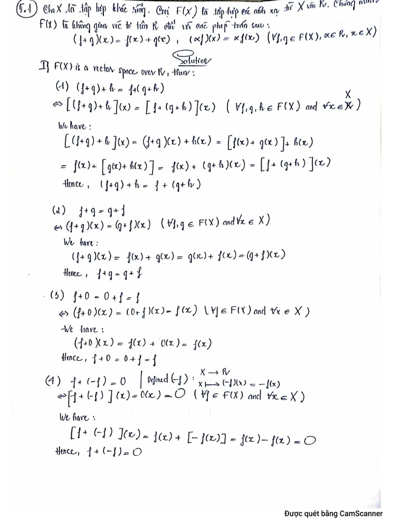 Dstt-bt-chương 5 Vector Space | PDF