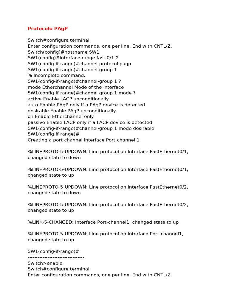 Ether Channel - Link Aggregation | PDF | Computer Engineering | Internet Protocols