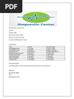 Sample Blood Test Report | PDF